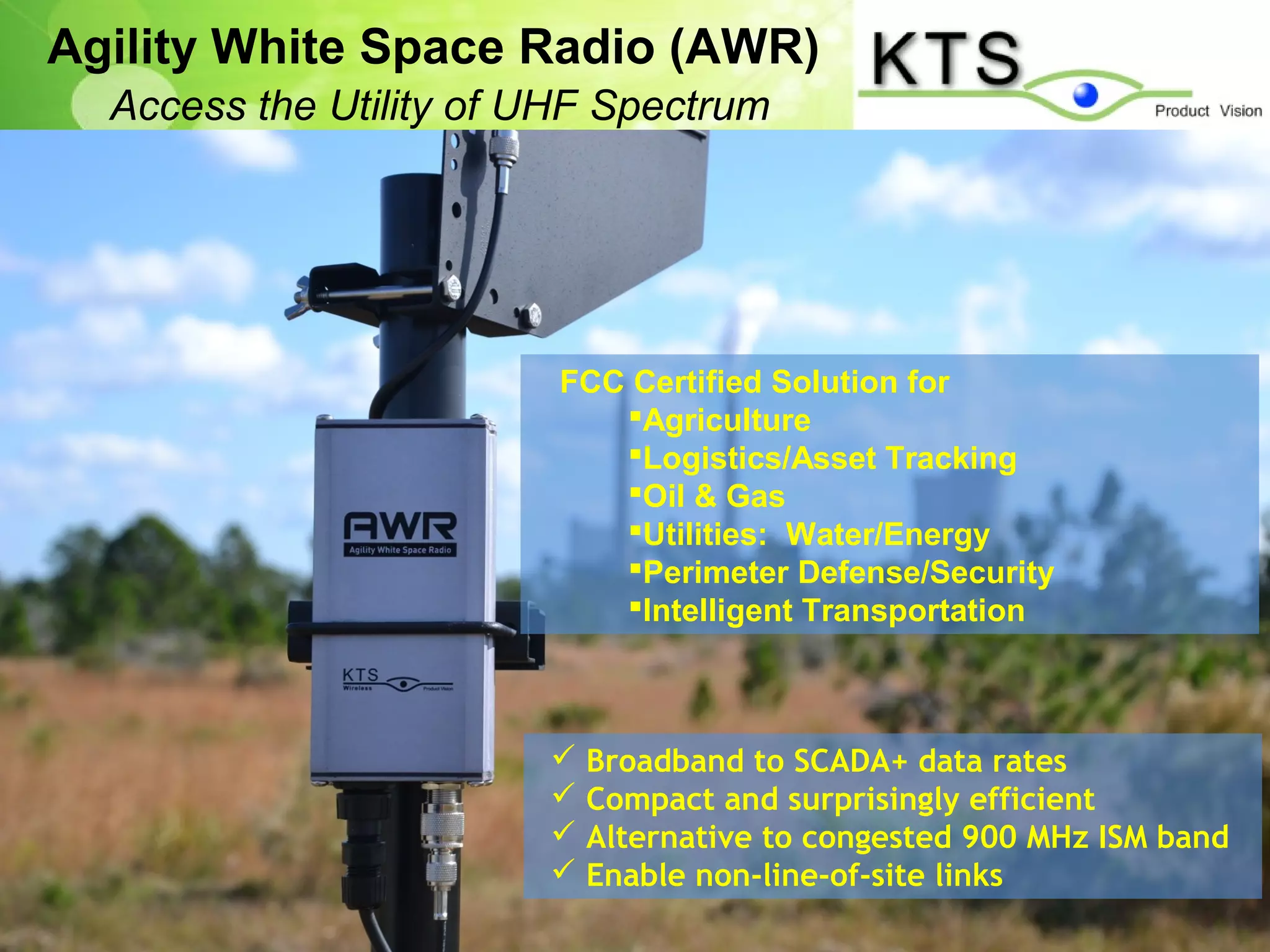 White space radio in scada systems | PPT