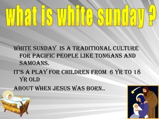 White Sundays Explanation | PPT