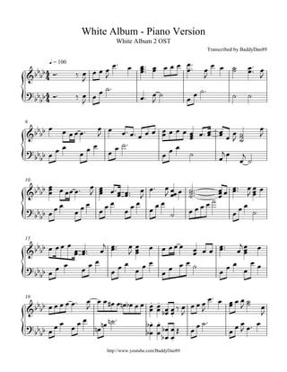 White album piano sheet | PDF