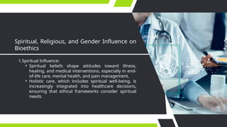 Bioethics, The principles of Human Lifes | PPTX