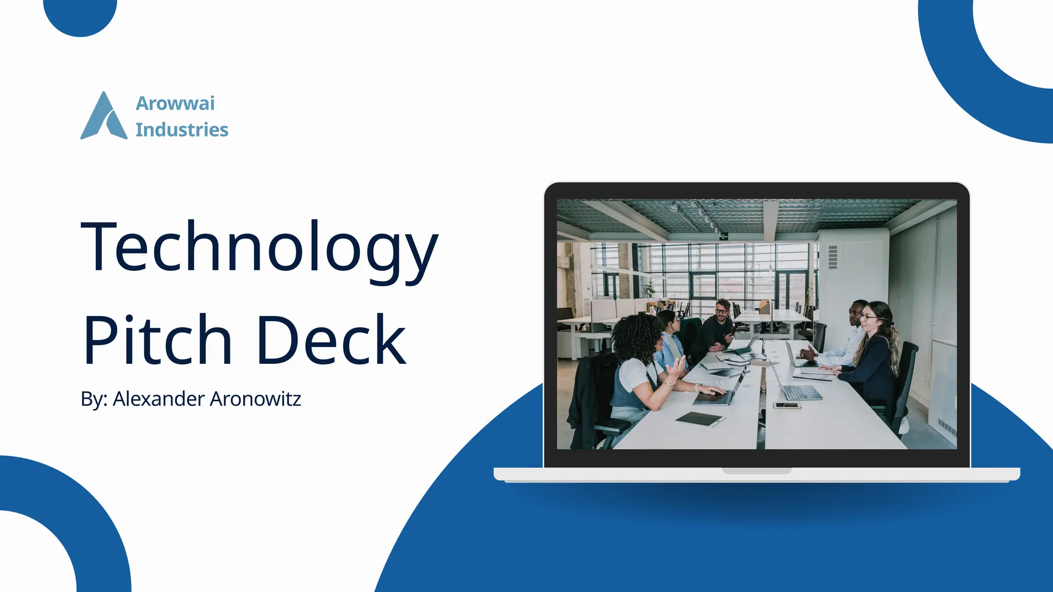 White and Blue Professional Modern Technology Pitch Deck Presentation.pptx