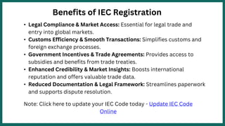Understanding the Basics of IEC Registration: A Beginner’s Guide | PPT