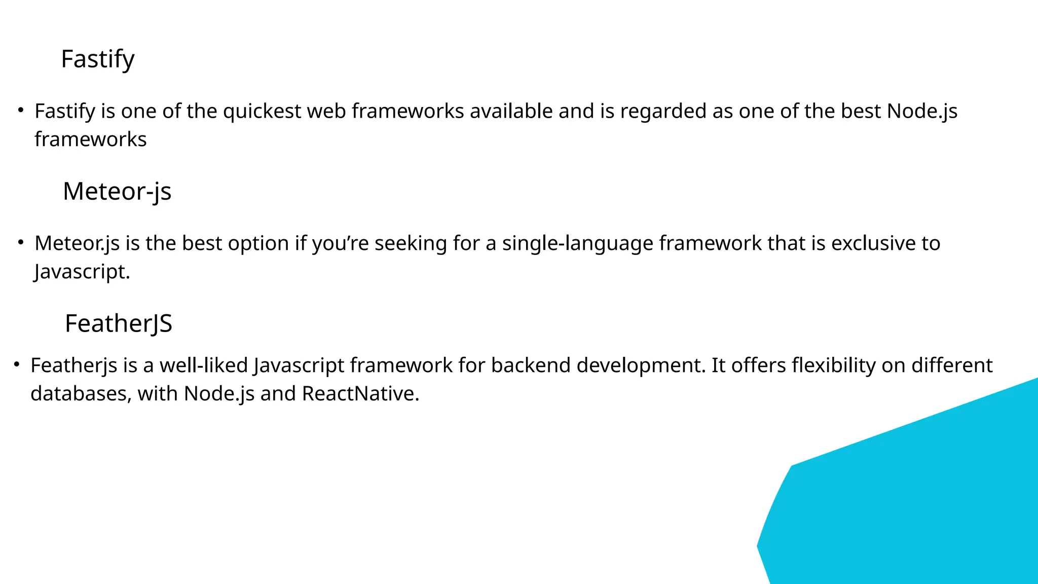 Top Node.js Frameworks for 2025: Powering the Future of Backend Development | PPT