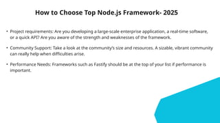Top Node.js Frameworks for 2025: Powering the Future of Backend ...
