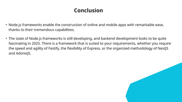 Top Node.js Frameworks for 2025: Powering the Future of Backend ...
