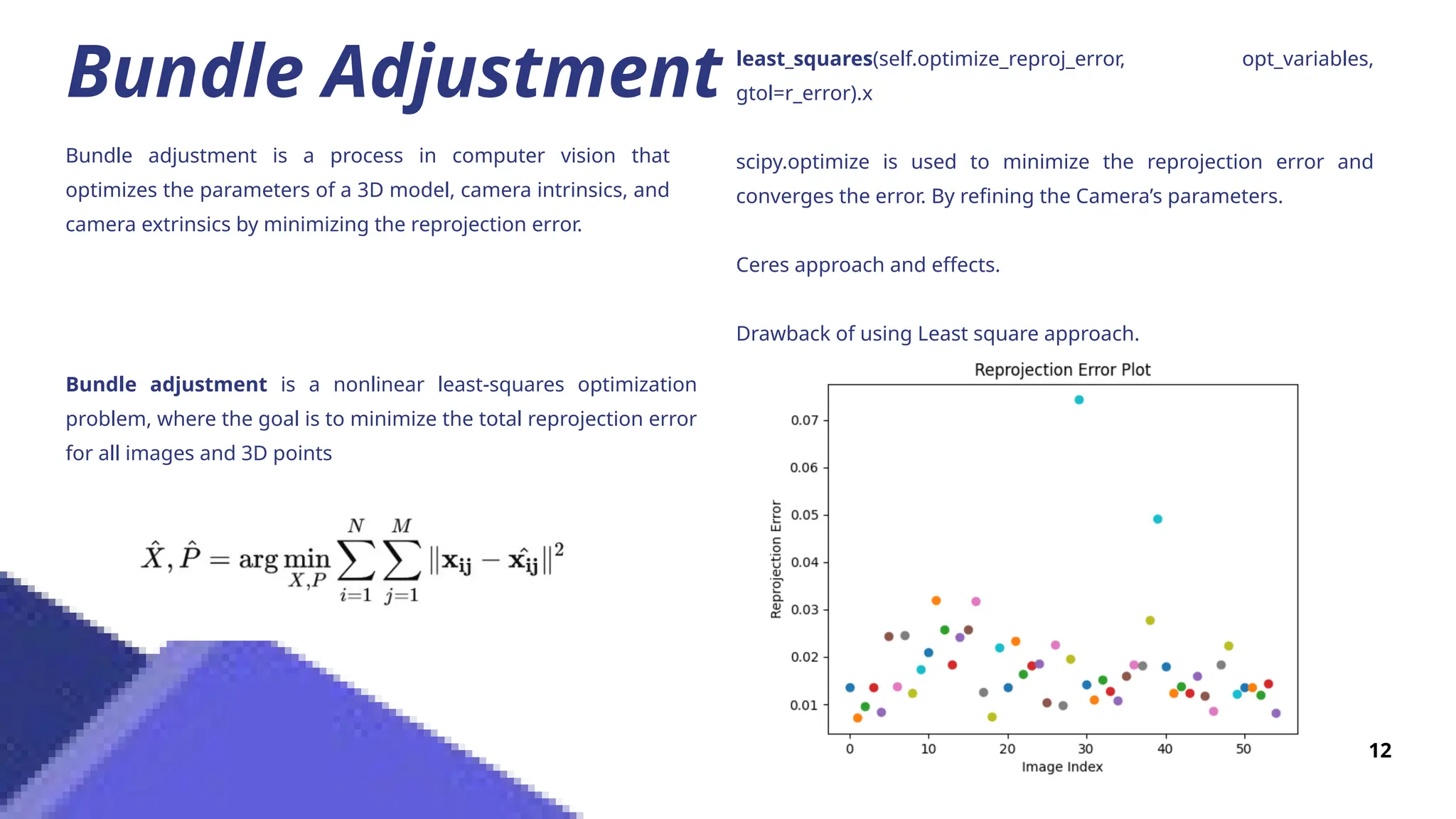 Structure from Motion using Available and Self Generated data | PPTX