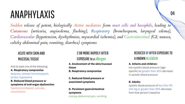 Anaphylaxis presentation based on nelson pediatrics 2024 | PPT