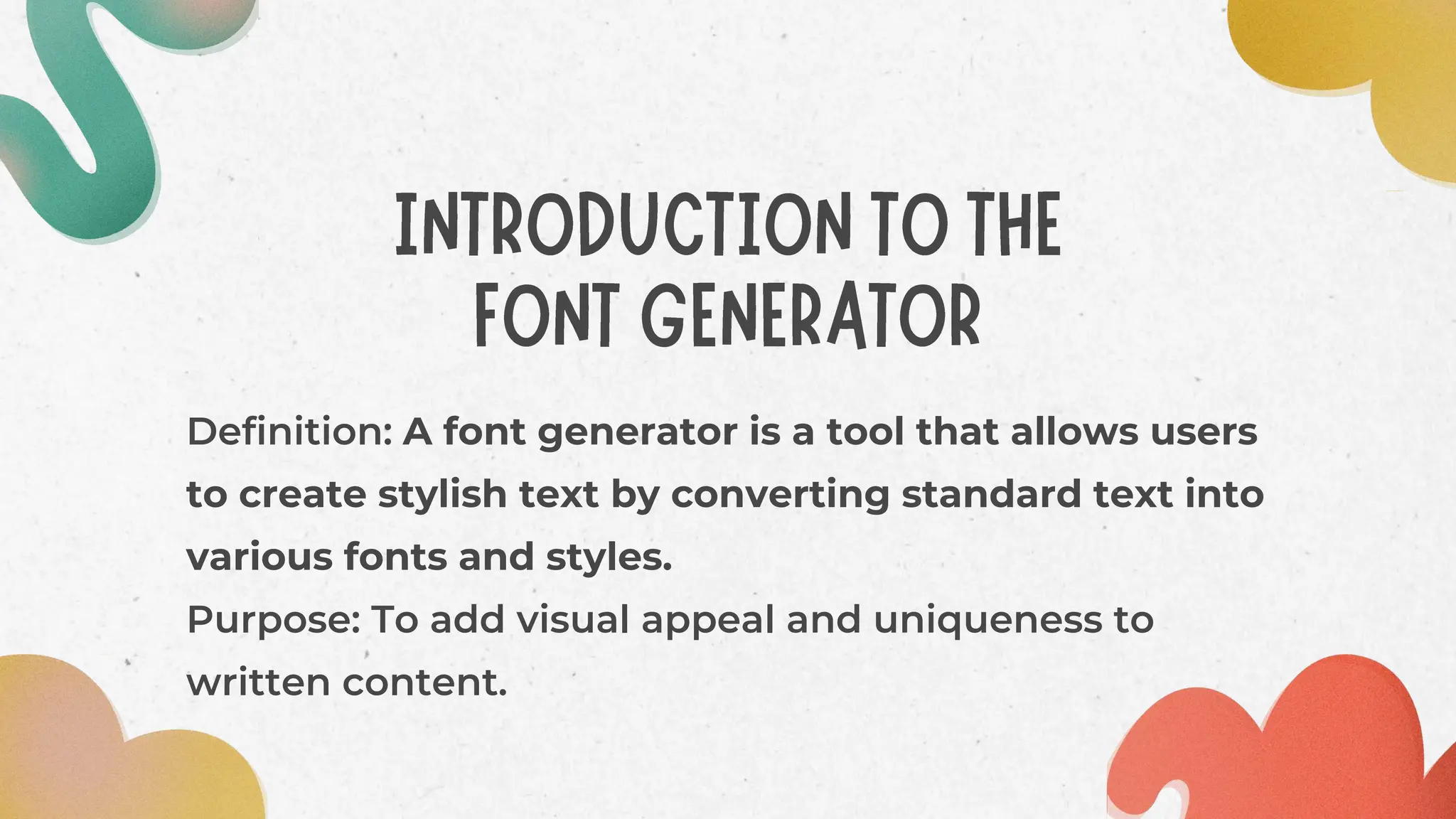What are Font Generators and How they work | PPTX