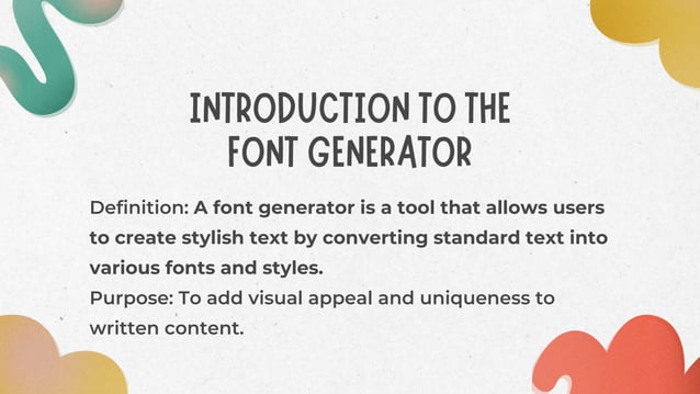 What are Font Generators and How they work | PPT