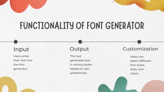 What are Font Generators and How they work | PPT