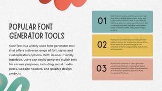 What are Font Generators and How they work | PPT
