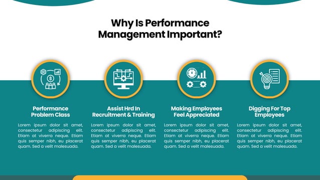 White And Teal Modern Professional HR Performance Management ...