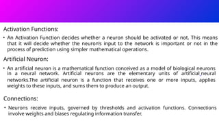 Machine learning PPT which shows the some deep learning concepts and code of the problems which ...