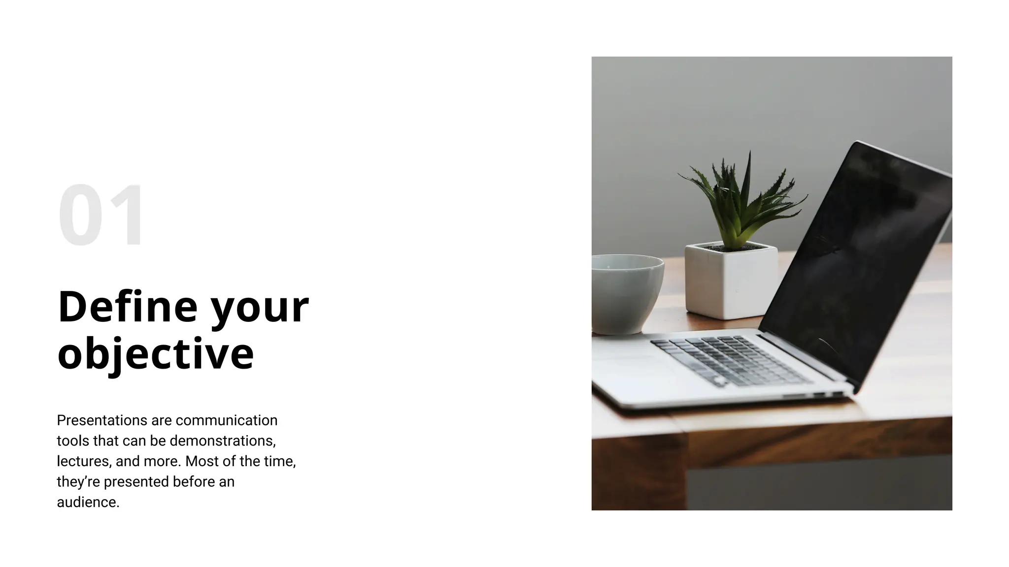 White Basic Presentation Template for any occasion | PPT