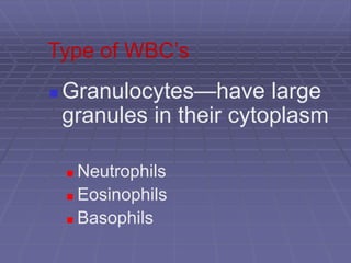 White blood cells / Leucocytes | PPT