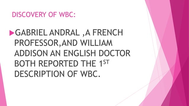 White blood cells [wbc] | PPTX | Blood Disorders | Diseases and Conditions