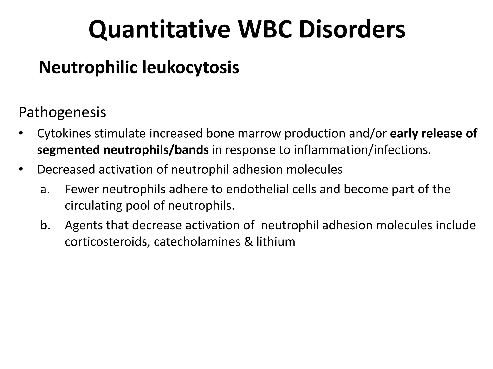 Benign White blood cell (WBC) Disorders | PPTX