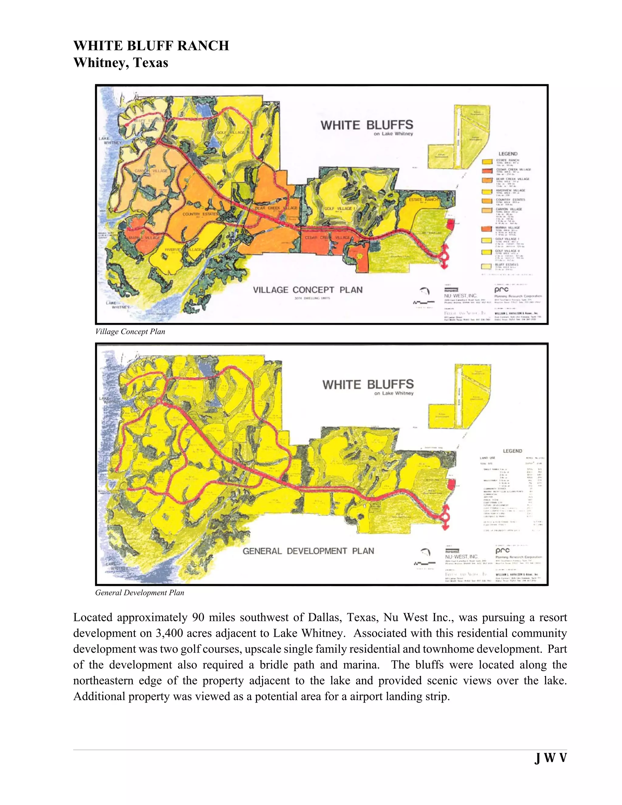 White bluff ranch | PDF