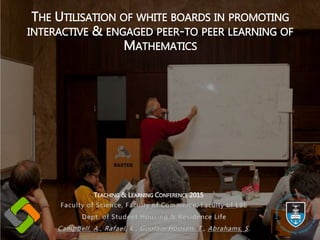 Utilisation of White Boards in Promoting Learning of Mathematics | PPT