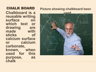 Whitebord and chalkboard | PPT