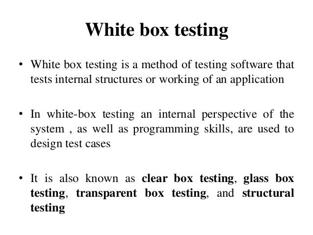 White box black box & gray box testing