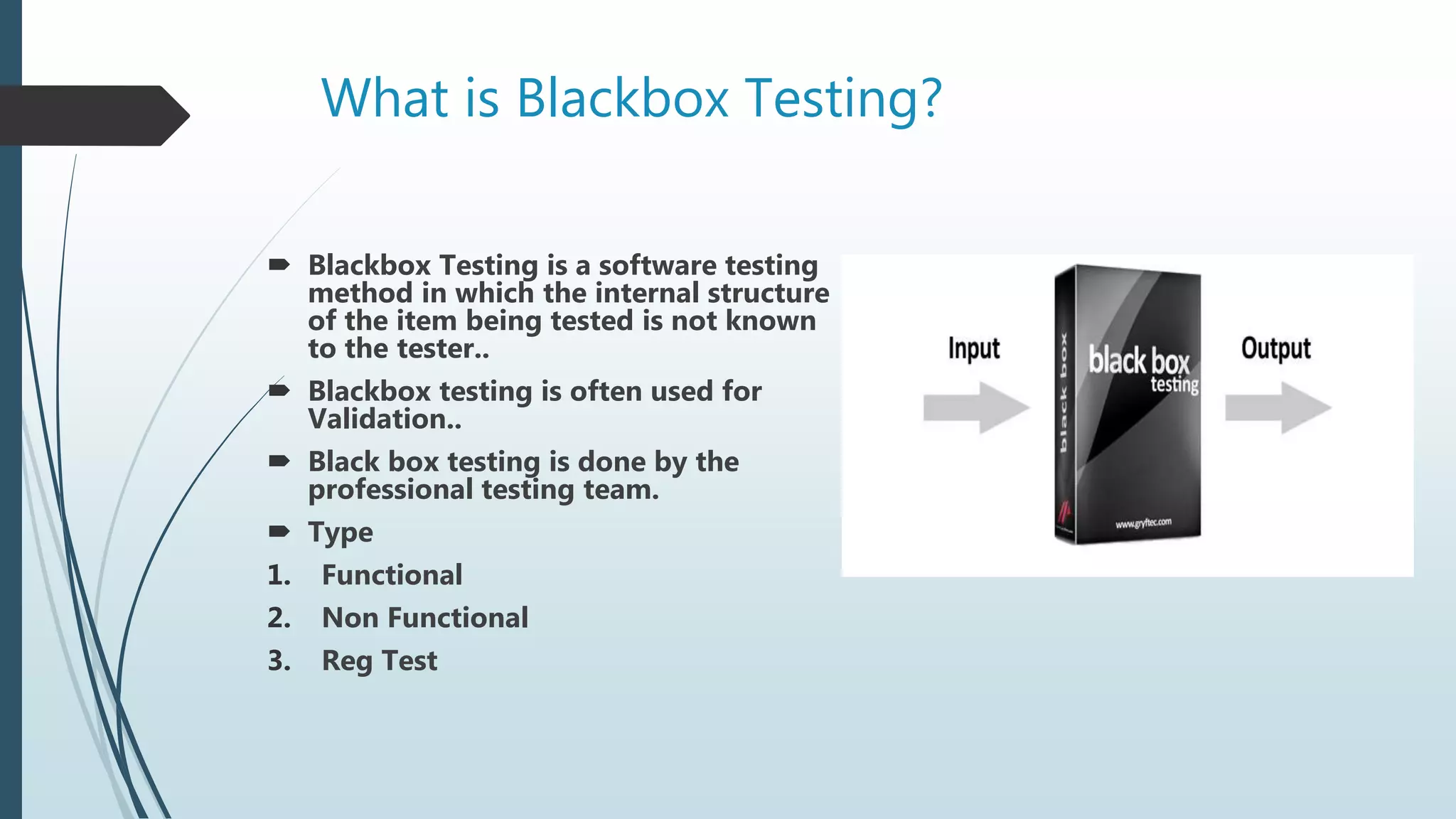White box & Black box testing | PPTX