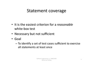 White Box Testing | PDF