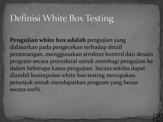 White Box Testing | PPTX