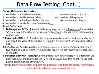 White Box testing by Pankaj Thakur, NITTTR Chandigarh | PPT