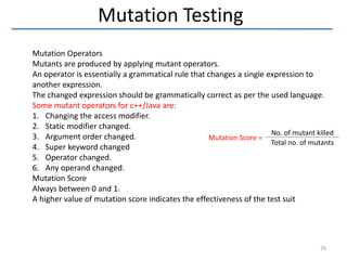 White Box testing by Pankaj Thakur, NITTTR Chandigarh | PPT