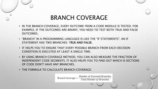 White Box Testing | PPTX