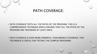 White Box Testing | PPTX