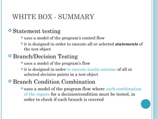 White box testing | PPT