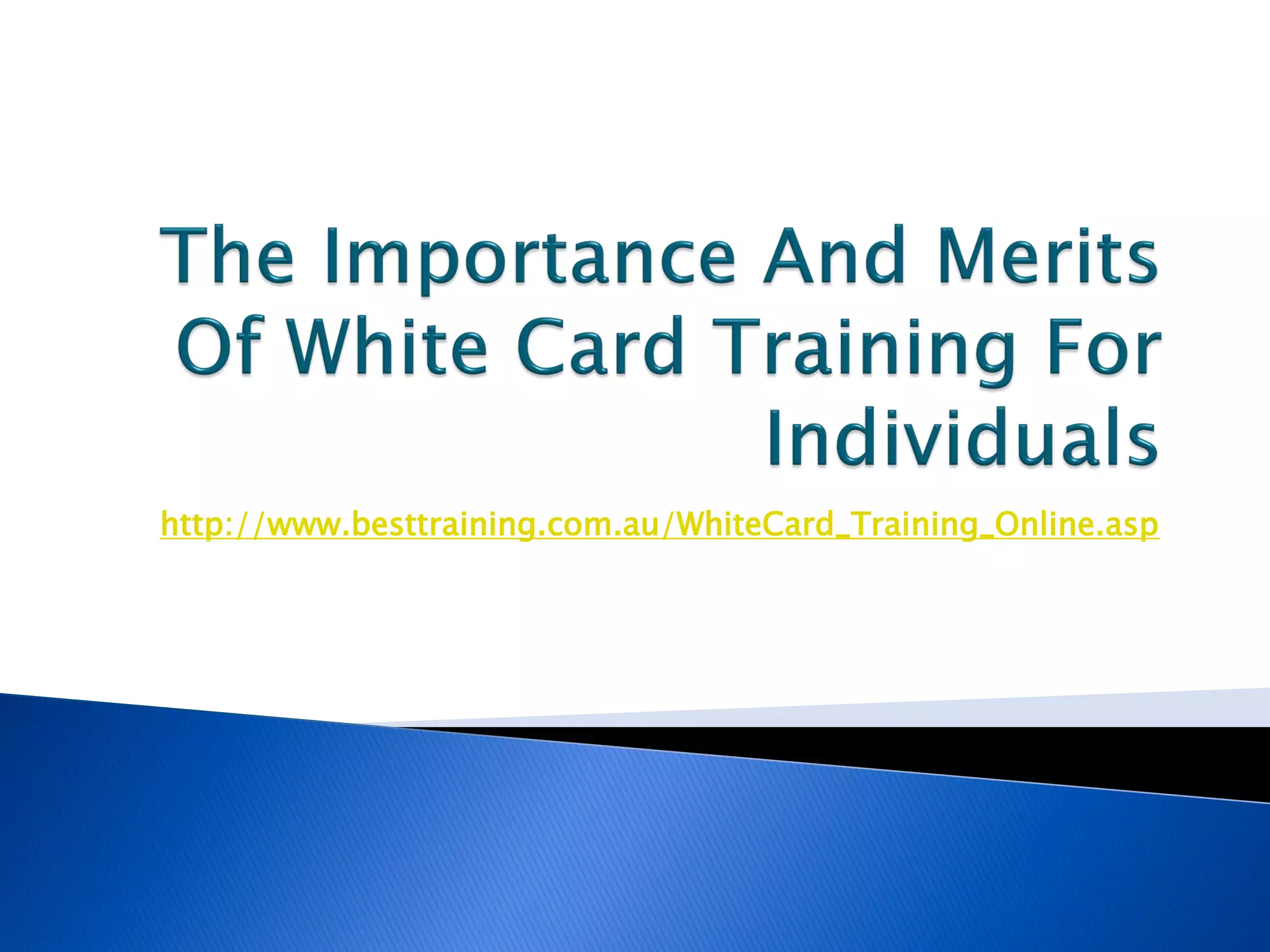 White card training | PDF