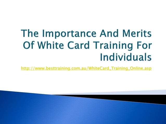 White card training | PPT