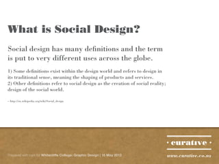 Curative | What is Social Design? | PDF