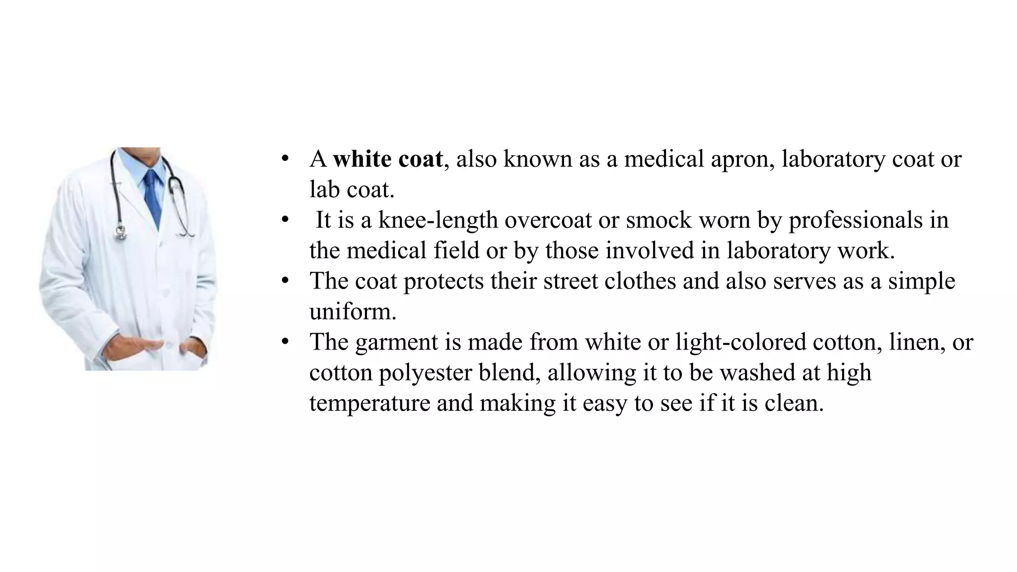 Docter's White coat/Medical Apron | PPTX