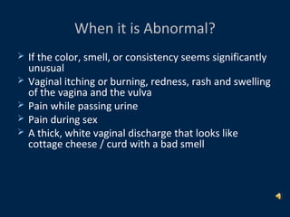 White discharge leucorrhoea | PPT