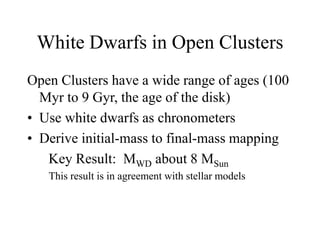 whitedwarfs in space science helps in classification and types of stars | PPT