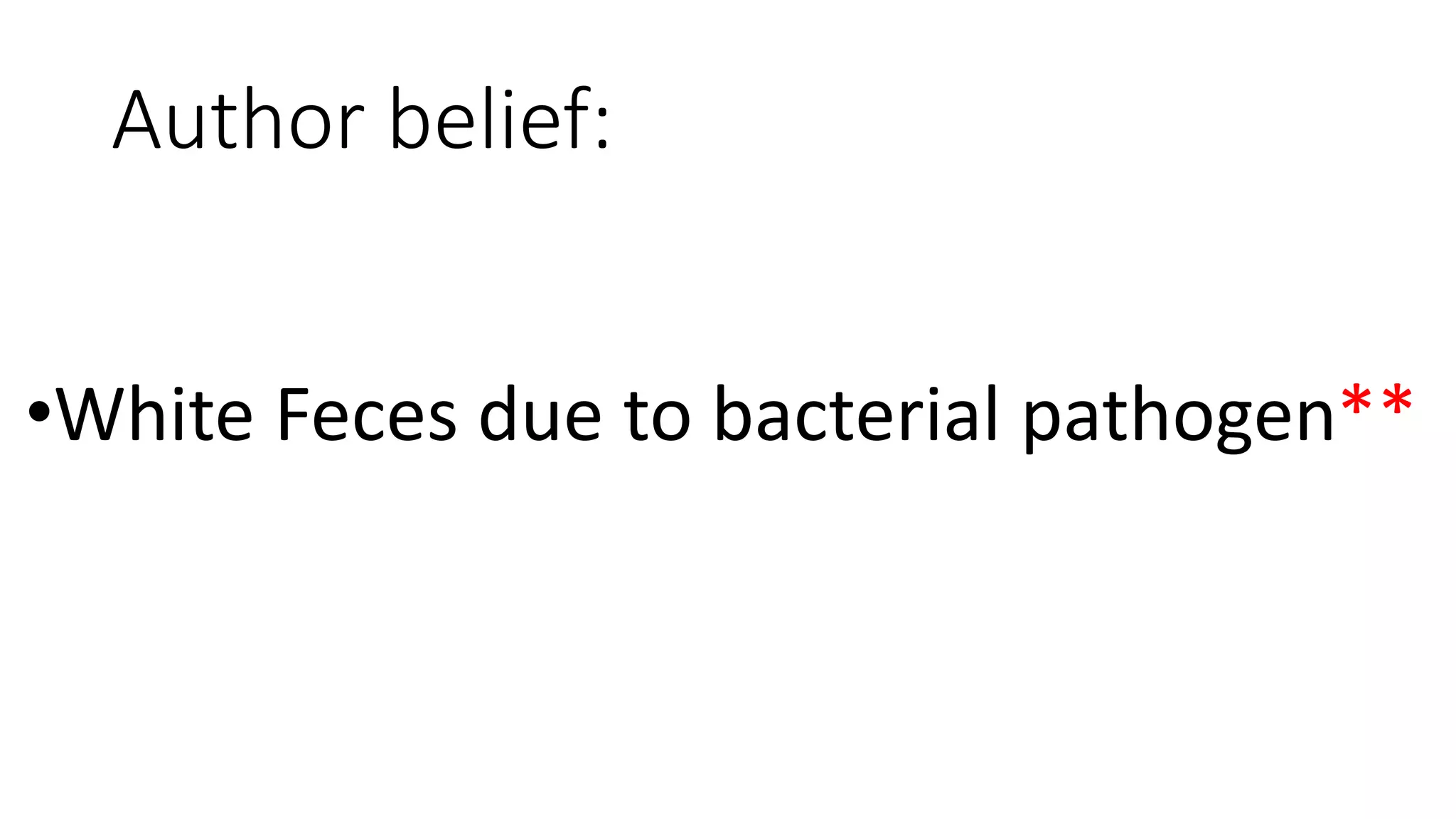 White feces disease, prevention and treatment.1804