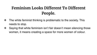 White feminism betrays women of colour | PDF