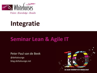 Whitehorses lean integration | PPT