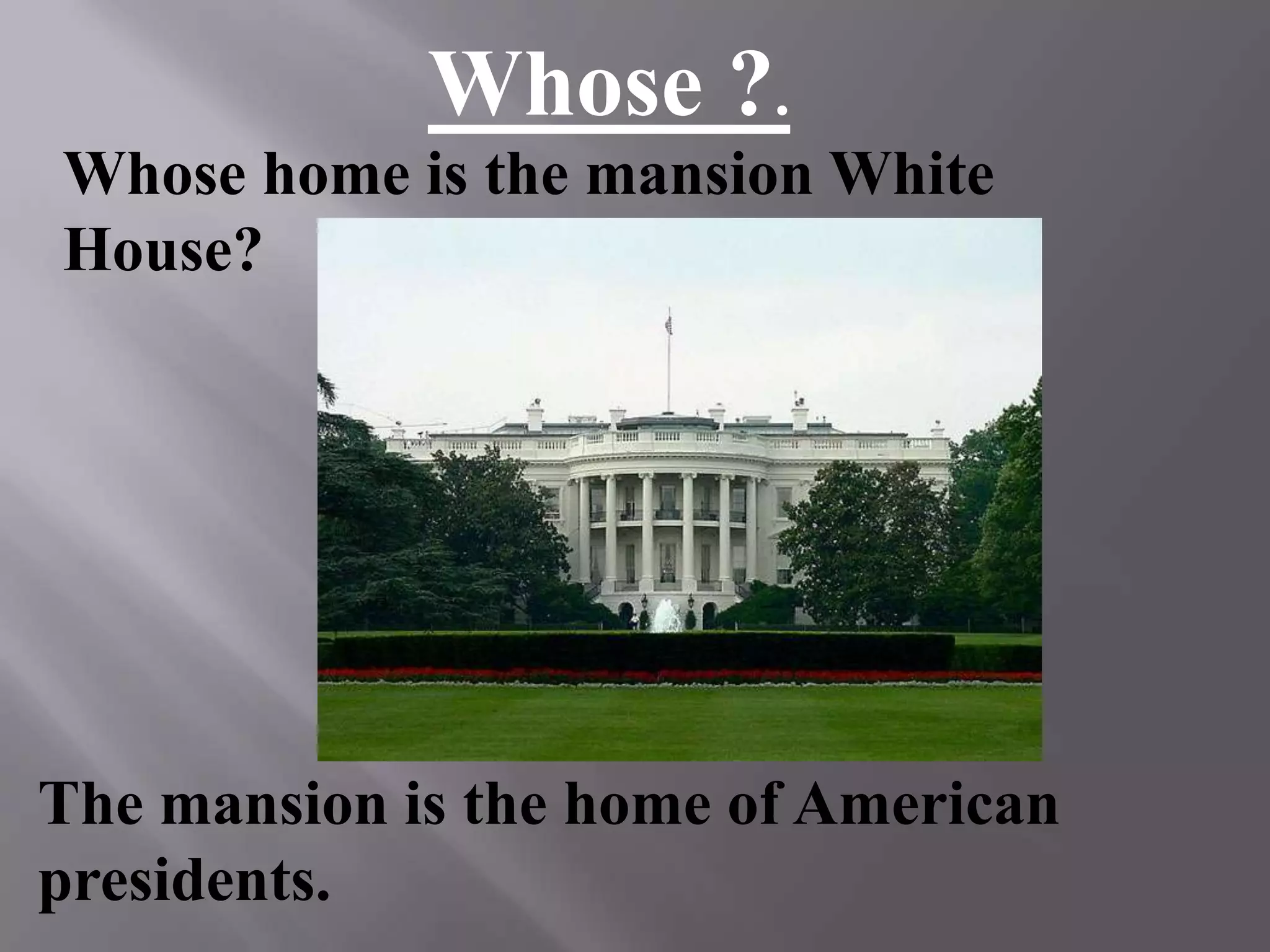 The White House Anton Bondar | PPT