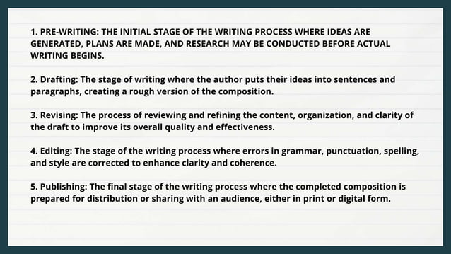 mechanics of composition writing grade 6 english | PPTX