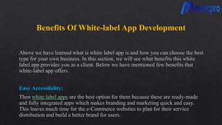 White label app development | PPT