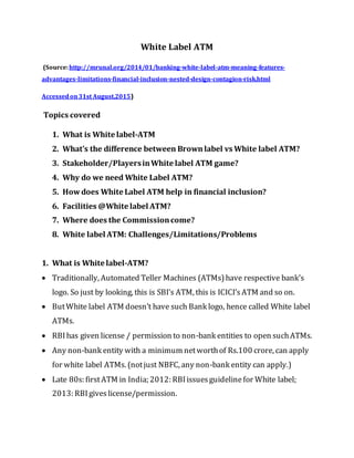 Whitelabel atm | DOCX