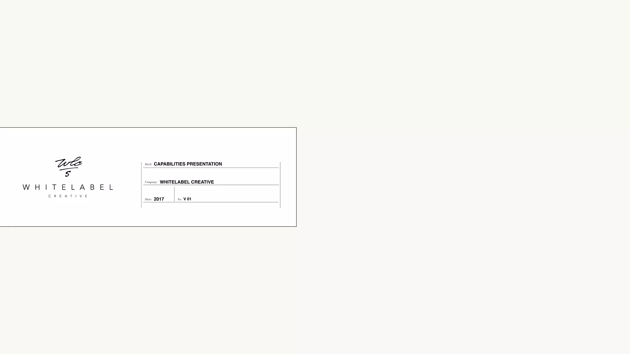 WhiteLabel Overview 2017 | PPT