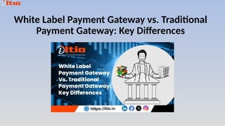 White Label Payment Gateway vs. Traditional Payment Gateway Key ...