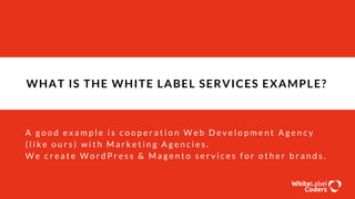 Why you should choose White Label Solution? | PPT