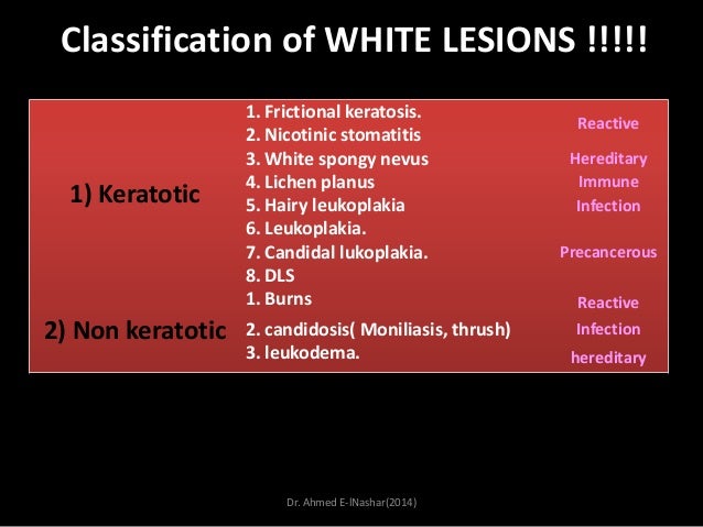 White lesions